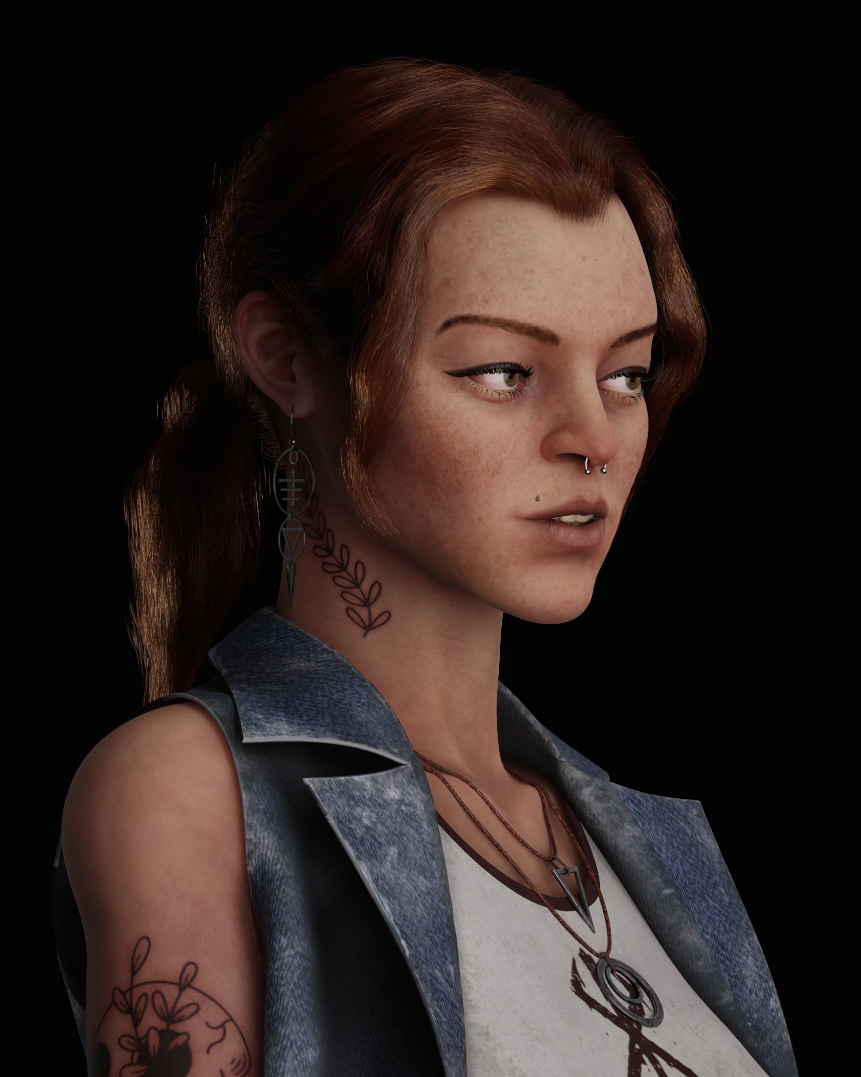 POST APOCALYPTIC THEMED FEMALE CHARACTER free 3D model | CGTrader