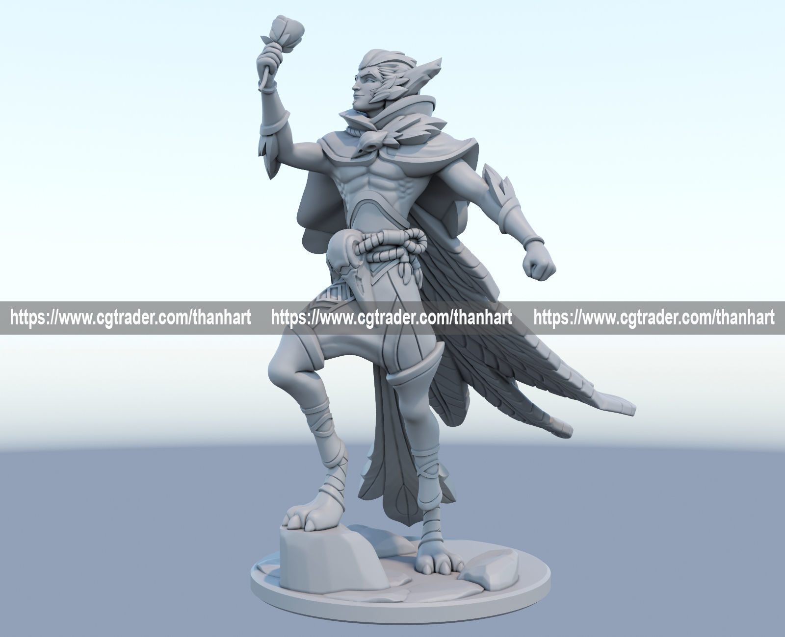 rakan League of Legends 3D print model 3D model 3D printable | CGTrader