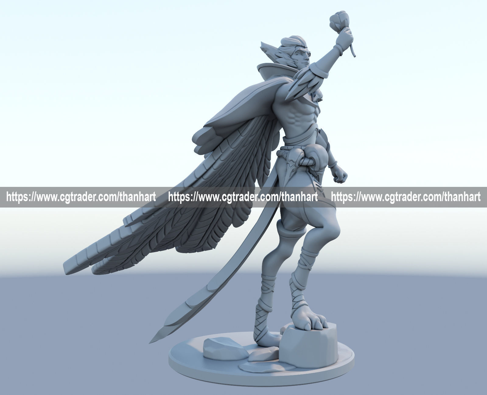 rakan League of Legends 3D print model 3D model 3D printable | CGTrader