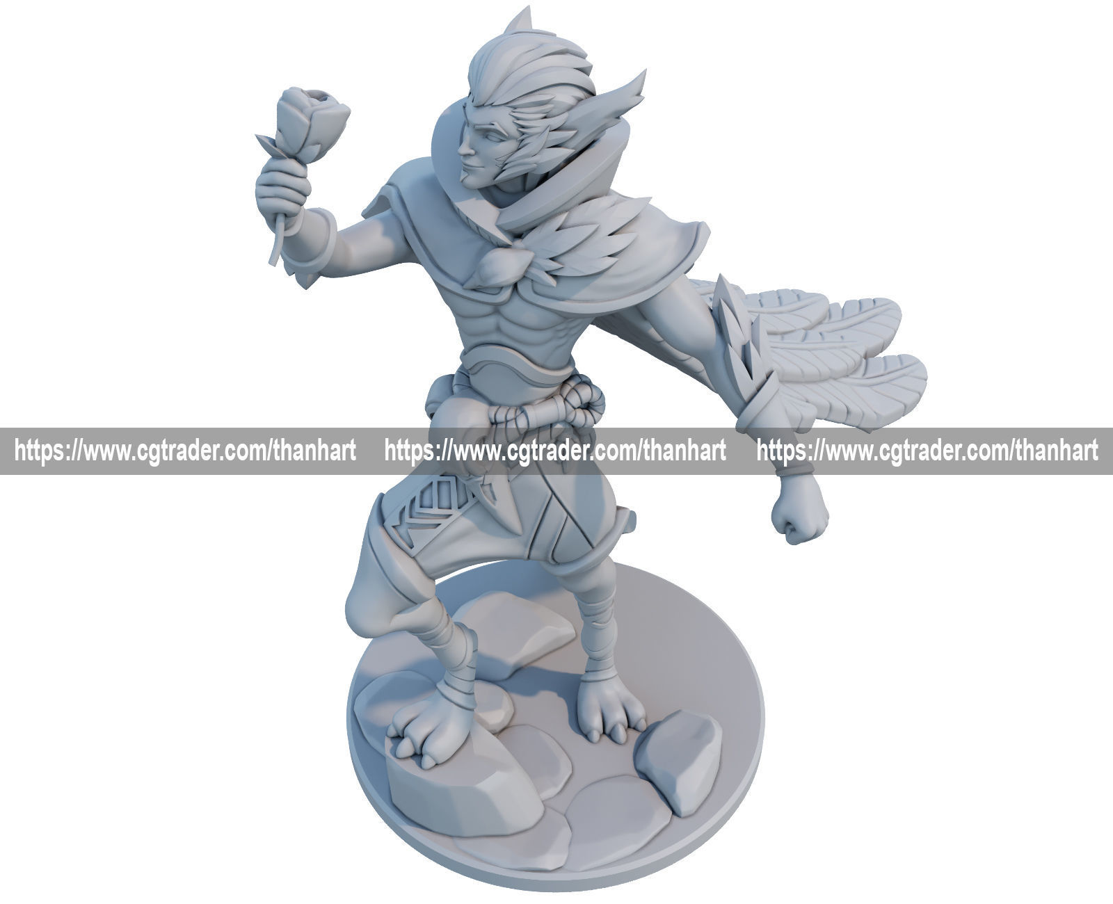 rakan League of Legends 3D print model 3D model 3D printable | CGTrader