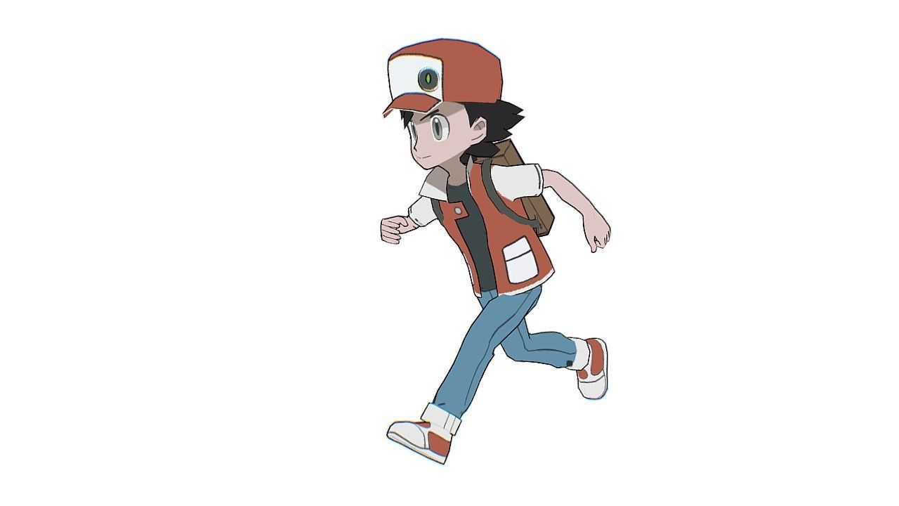 Red - Pokemon free VR / AR / low-poly 3D model animated rigged | CGTrader