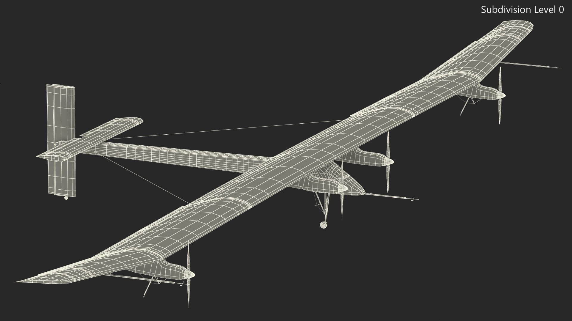 Airplane Prototype Solar Impulse HB-SIA 3D model | CGTrader