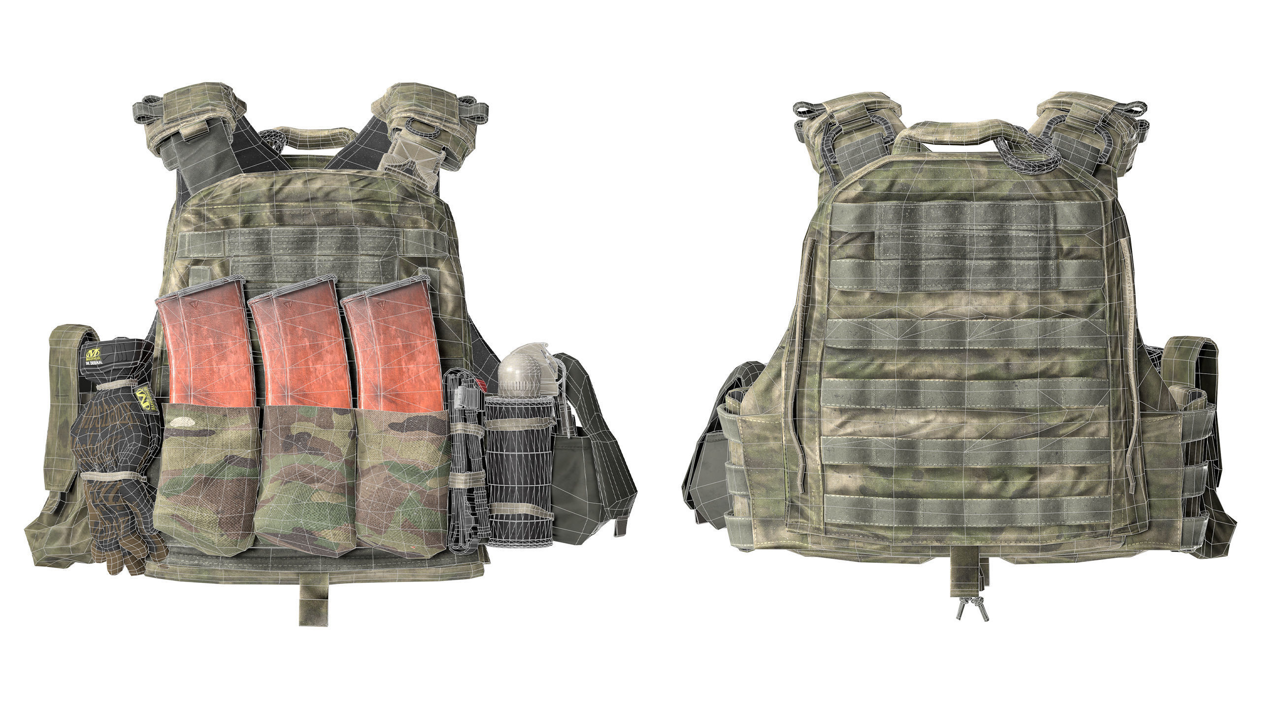 3D model AVS PLATE CARRIER V4 VR / AR / low-poly | CGTrader