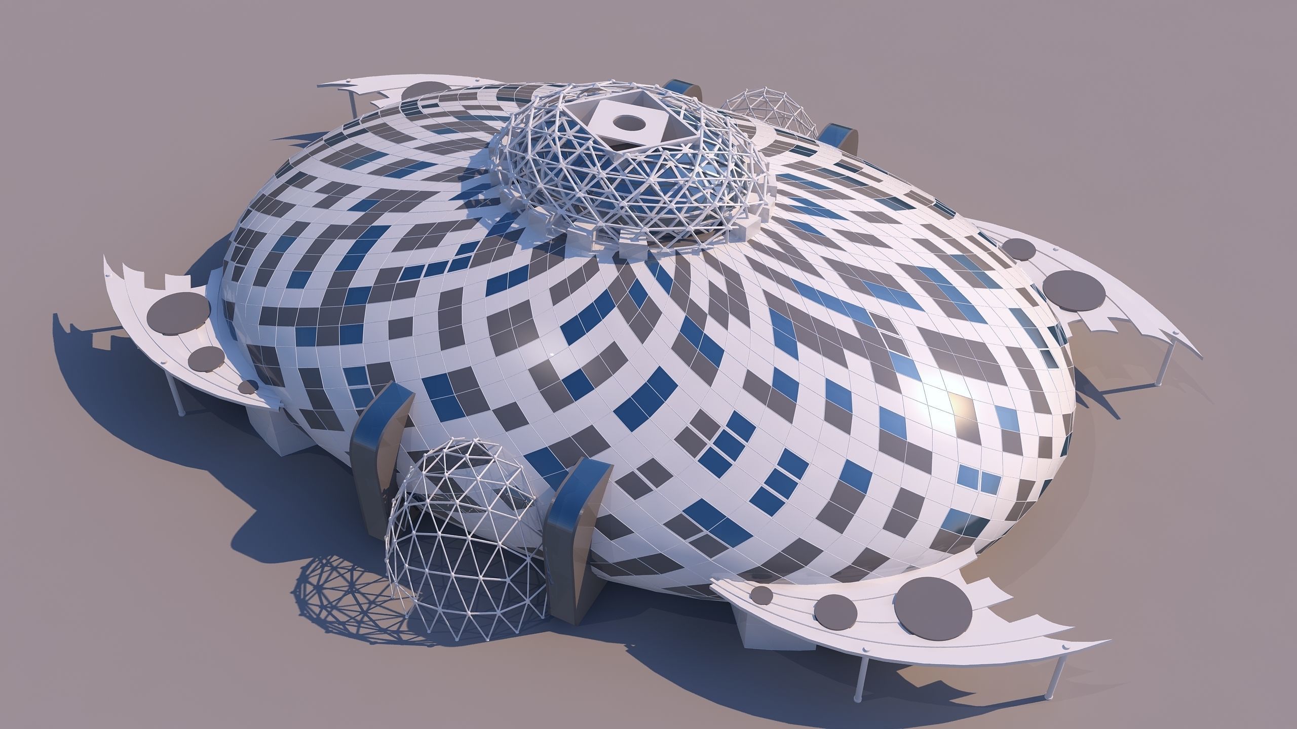 0095 - Organic Building 3D model | CGTrader