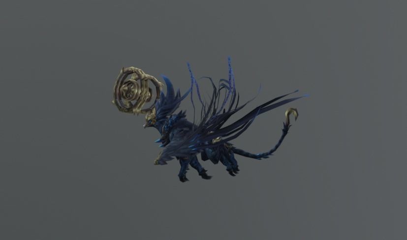 3D model Dark Garuda Fantasy Monster Low Poly VR / AR / low-poly | CGTrader