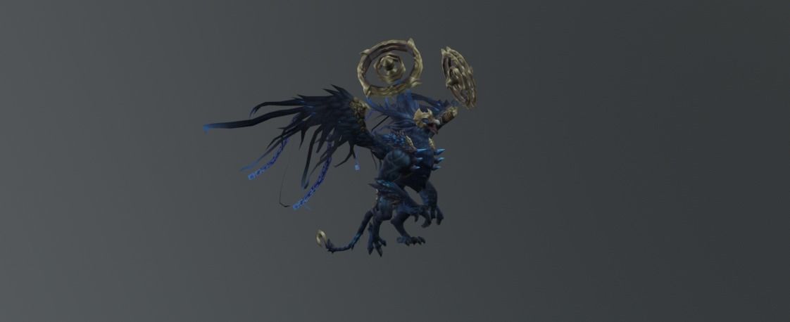 3D model Dark Garuda Fantasy Monster Low Poly VR / AR / low-poly | CGTrader