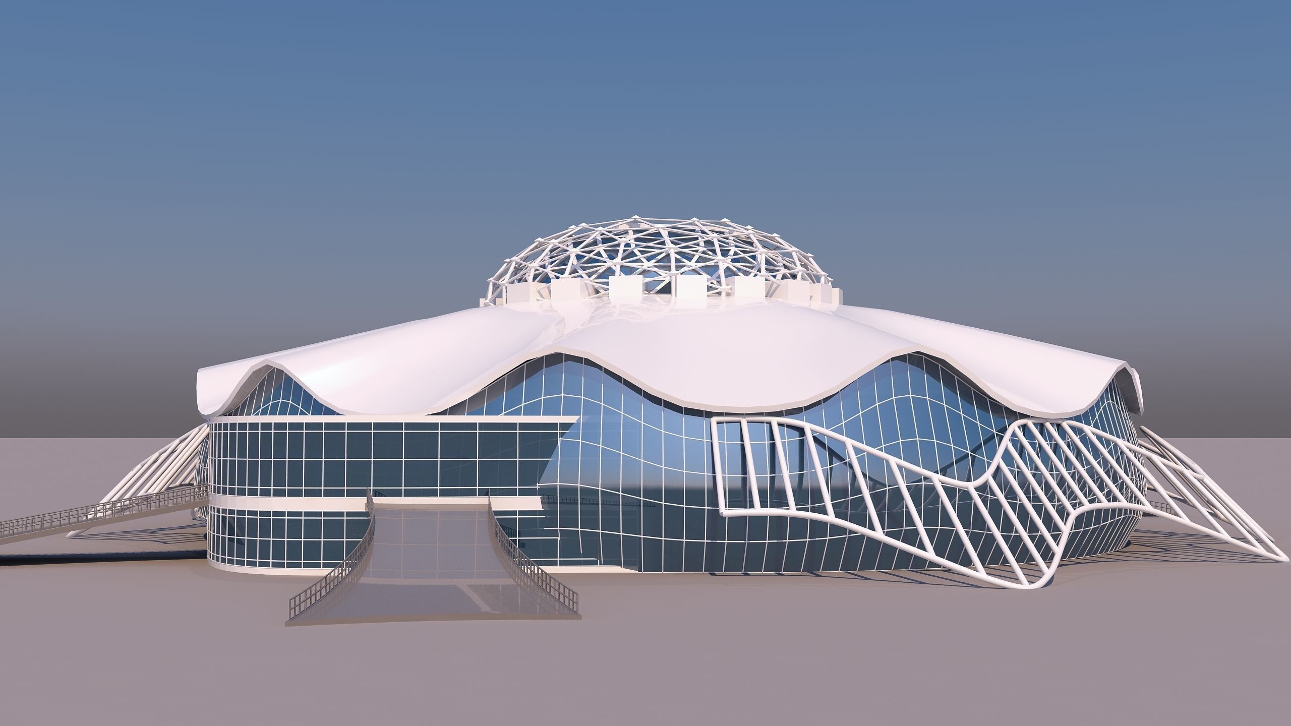 0096 - Organic Building 3D model | CGTrader