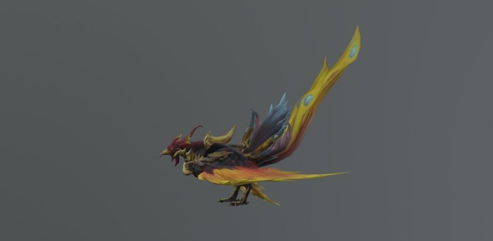3D model Fire Fantasy Phoenix Low Poly VR / AR / low-poly | CGTrader