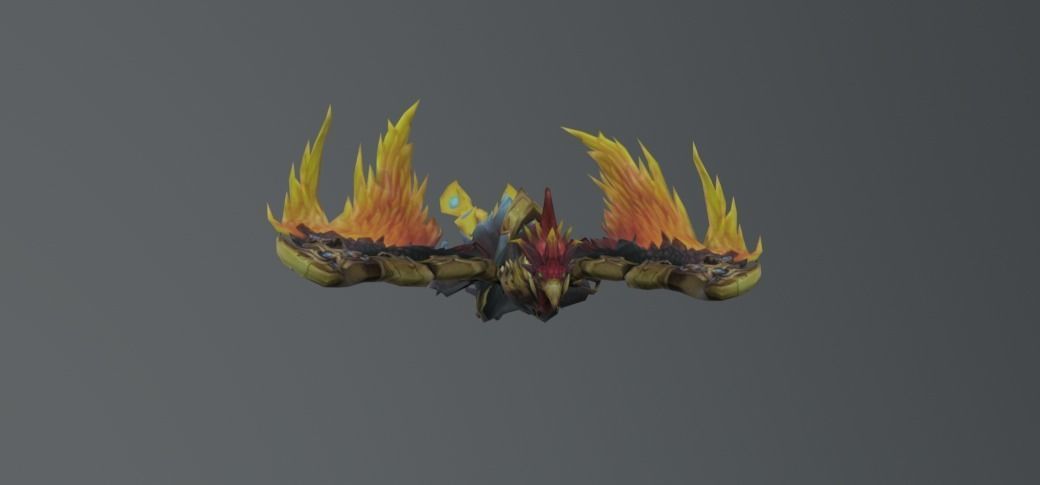 3D model Fire Fantasy Phoenix Low Poly VR / AR / low-poly | CGTrader