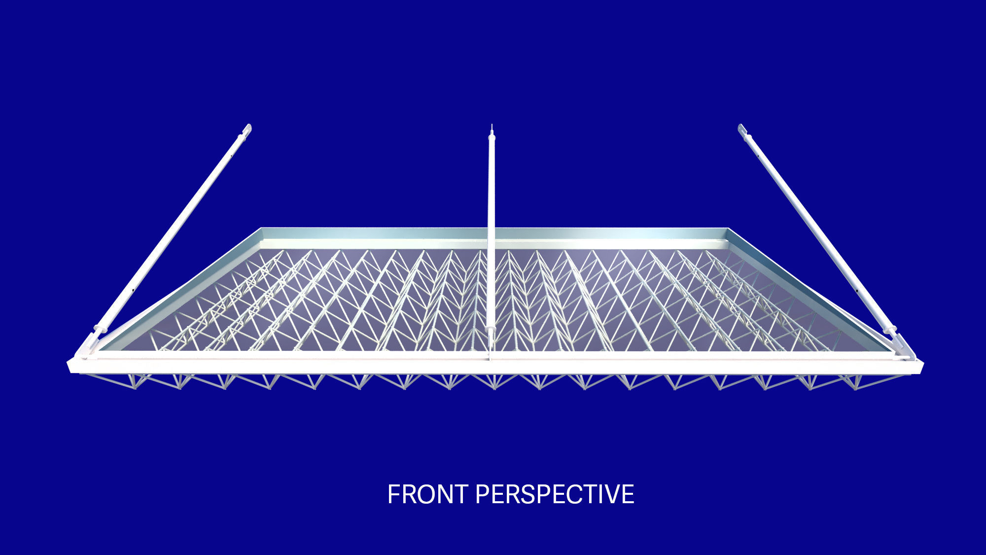 Canopy triangle pipe bones 3D model | CGTrader