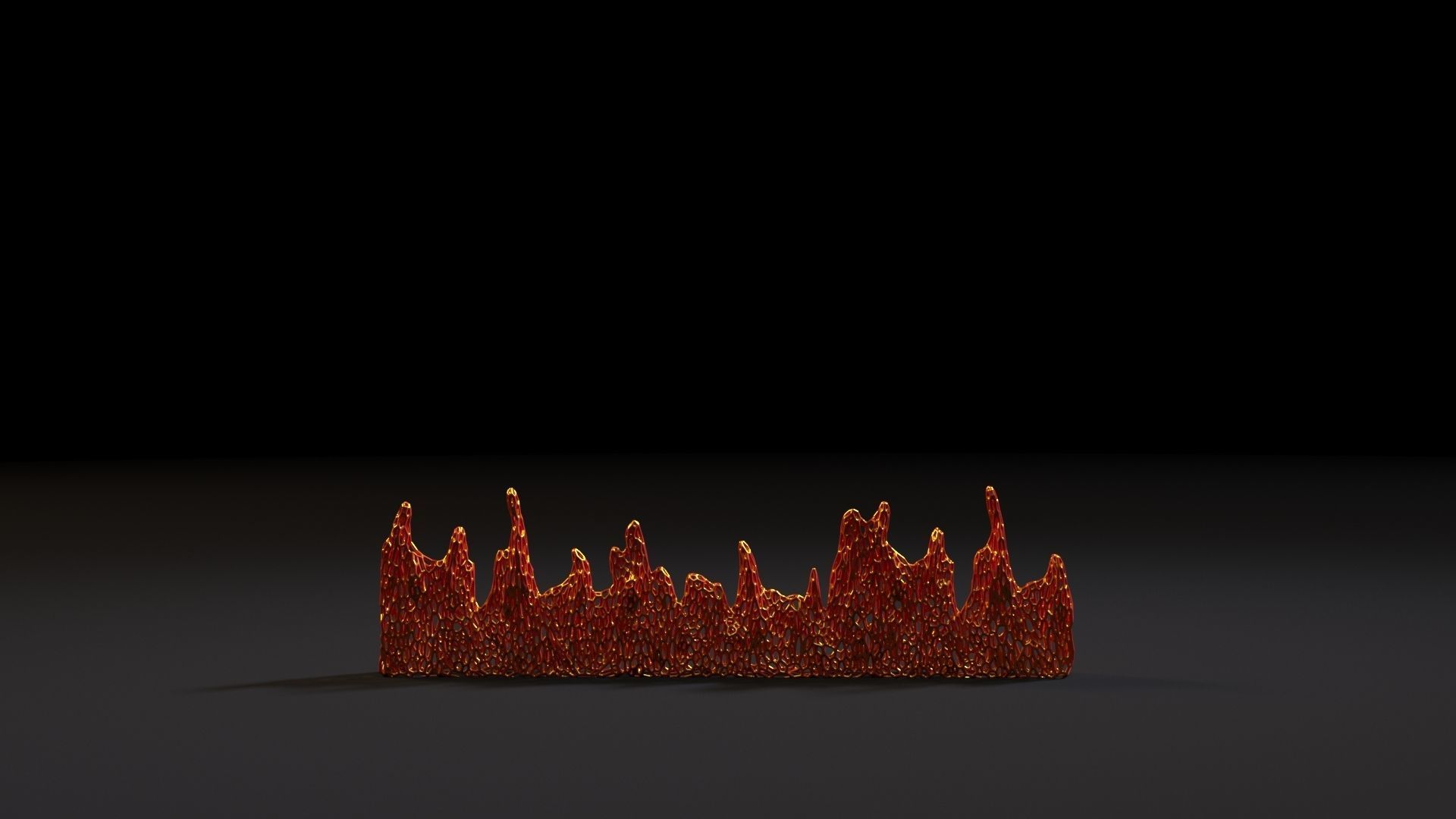 Fire flame Set 3D model 3D printable | CGTrader
