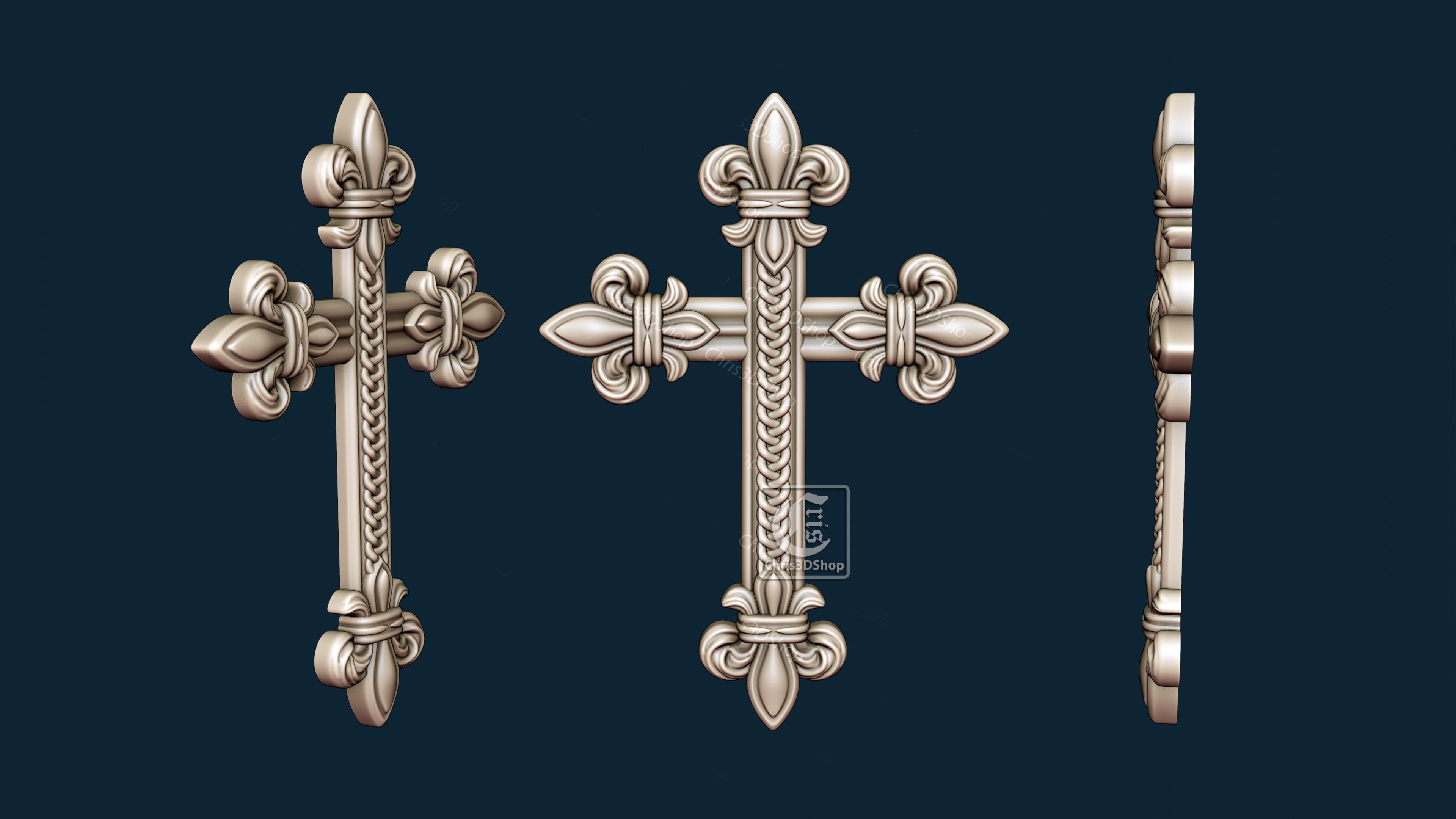 Cross 5 - 3D STL File For CNC and 3D Printer 3D model | CGTrader