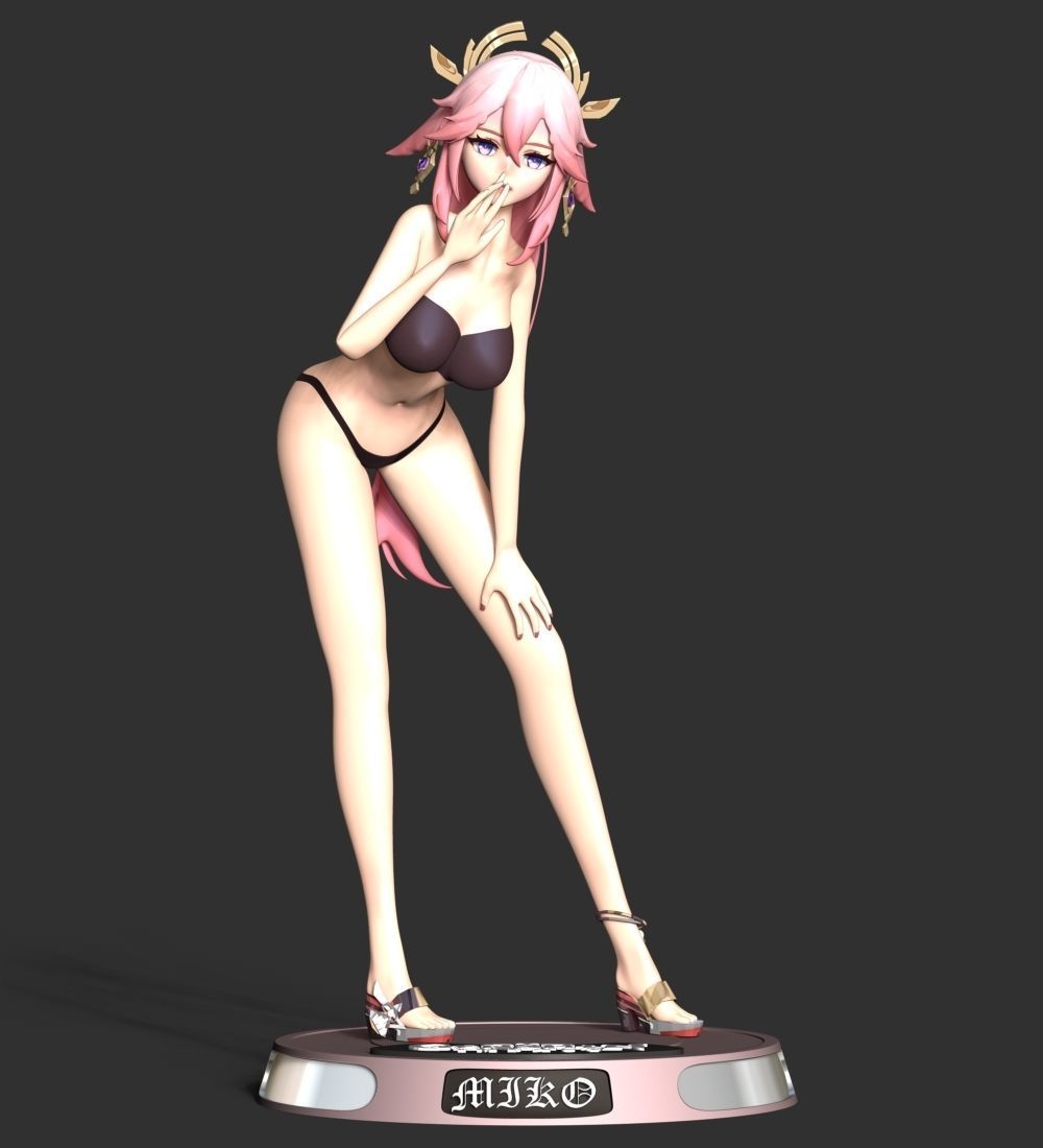 Yae Miko - Genshin Impact 3D model 3D printable | CGTrader