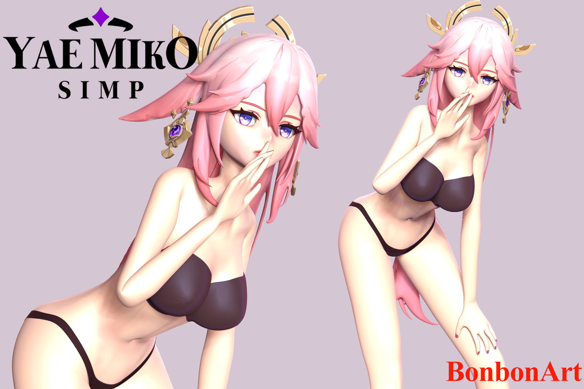 Yae Miko - Genshin Impact 3D model 3D printable | CGTrader