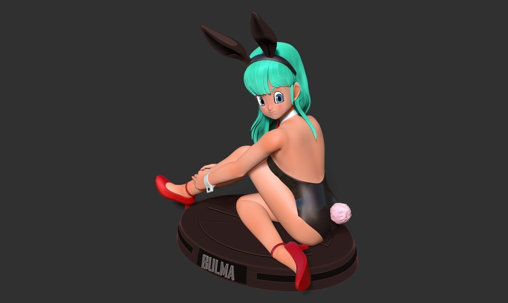 Bulma sitting on the floor 3D model 3D printable | CGTrader