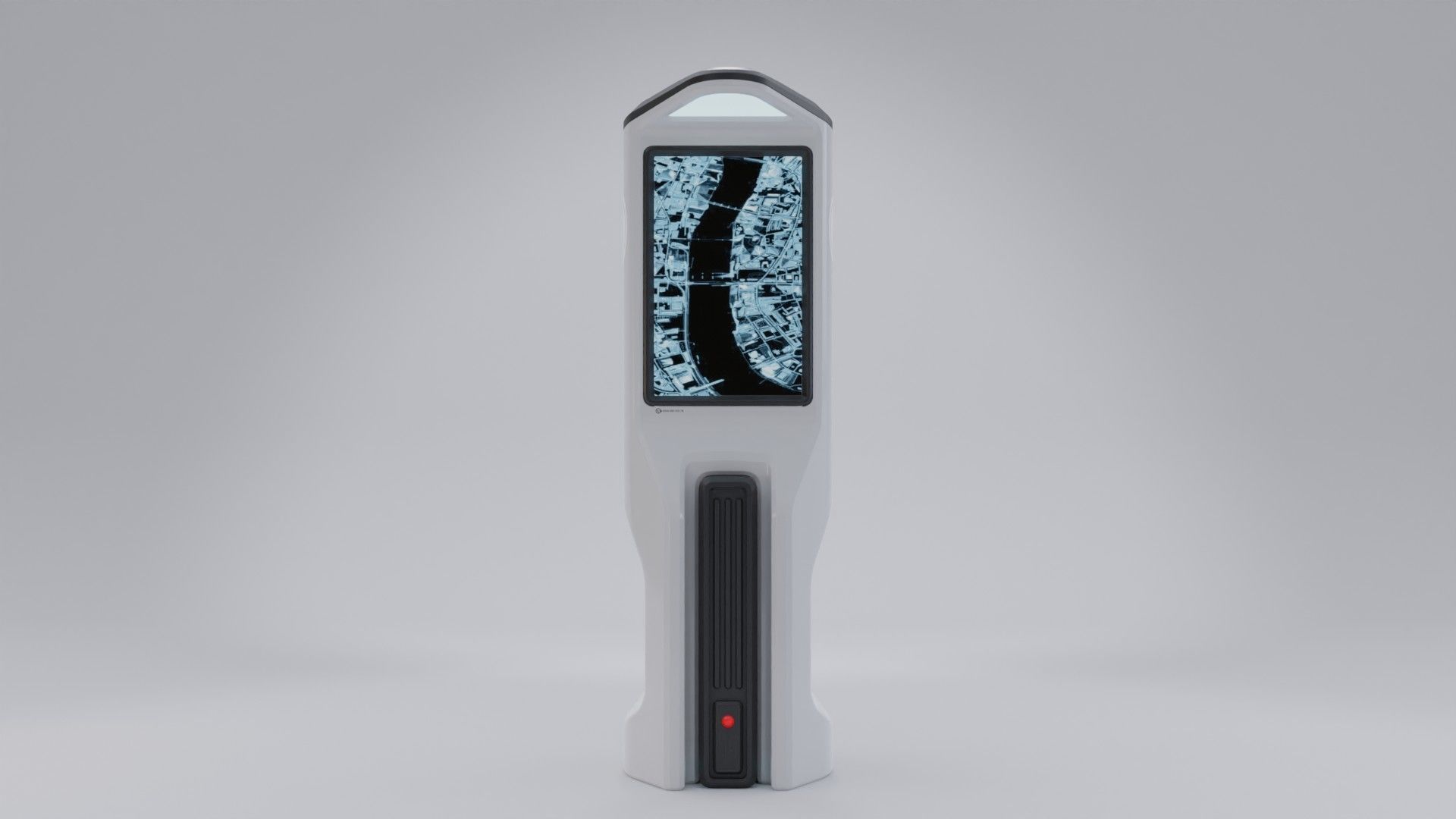 3D model Public Multi Information Display Concept VR / AR / low-poly ...