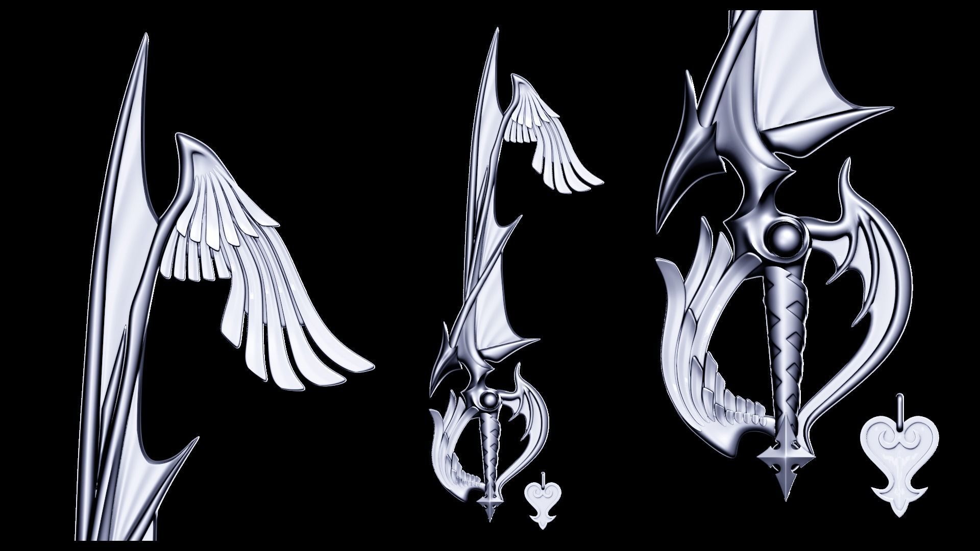 Way to the Dawn Keyblade 3D model 3D printable | CGTrader