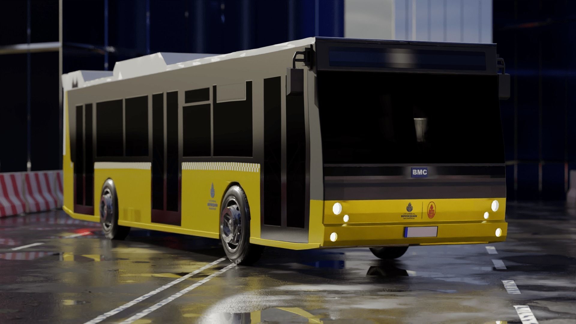 IETT BMC PROCITY BUS 3D model | CGTrader