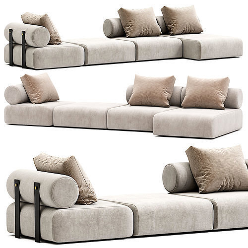 Contemporary Modular System Sofa 3D model | CGTrader