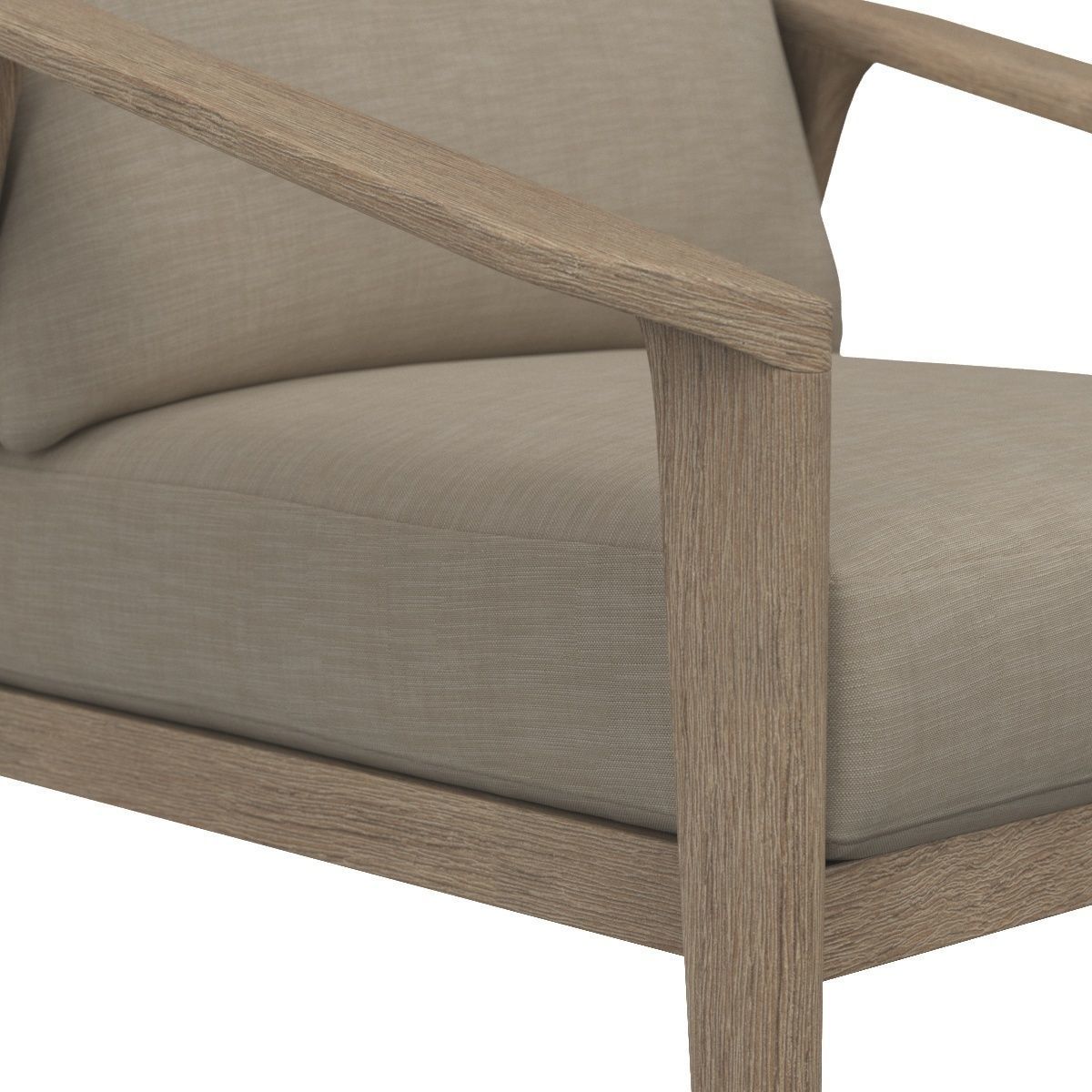 Malta Teak Lounge Chair 3D model | CGTrader