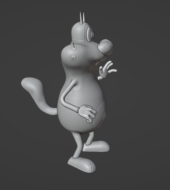 Oggy 3D pint model 3D model 3D printable | CGTrader