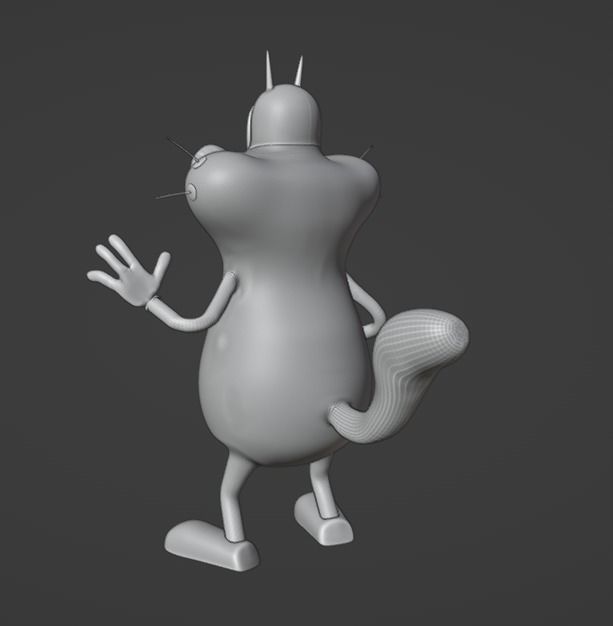 Oggy 3D pint model 3D model 3D printable | CGTrader