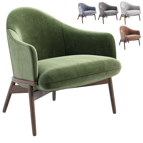 Reframe lounge chair 3D model | CGTrader