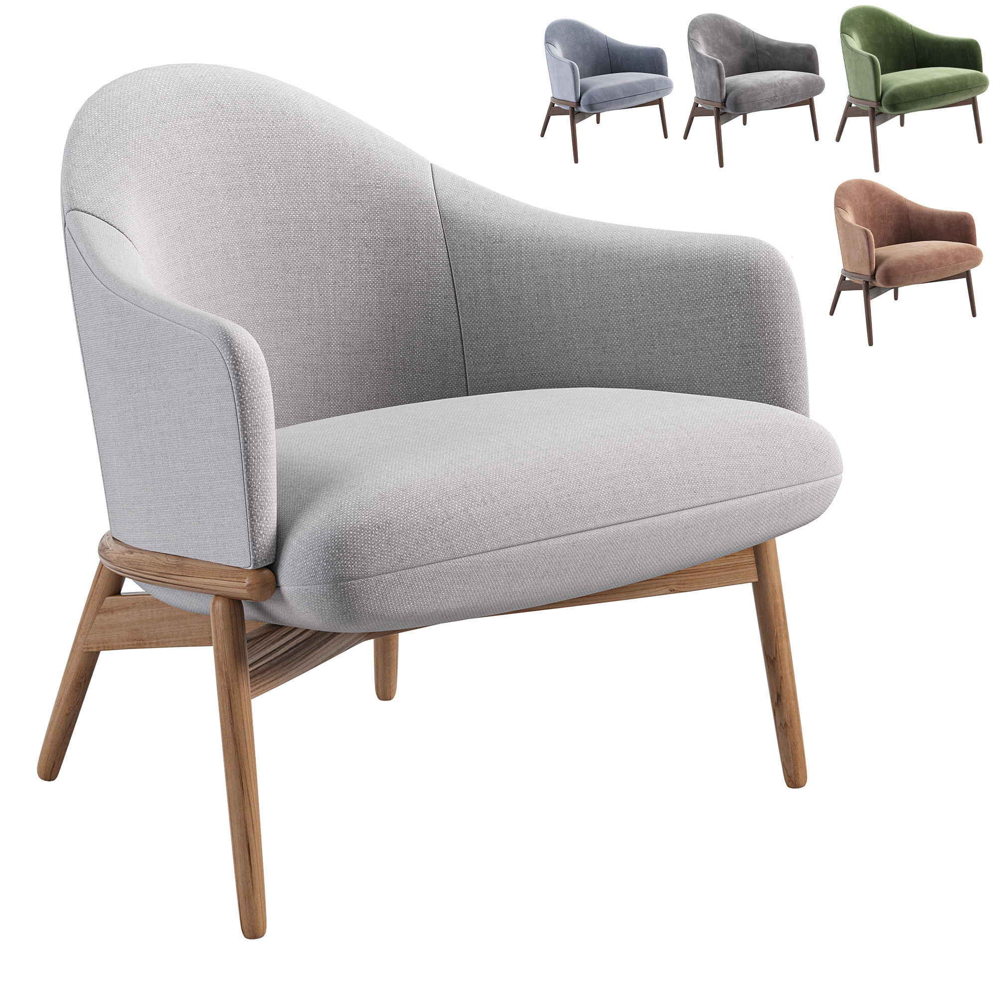 Reframe lounge chair 3D model | CGTrader