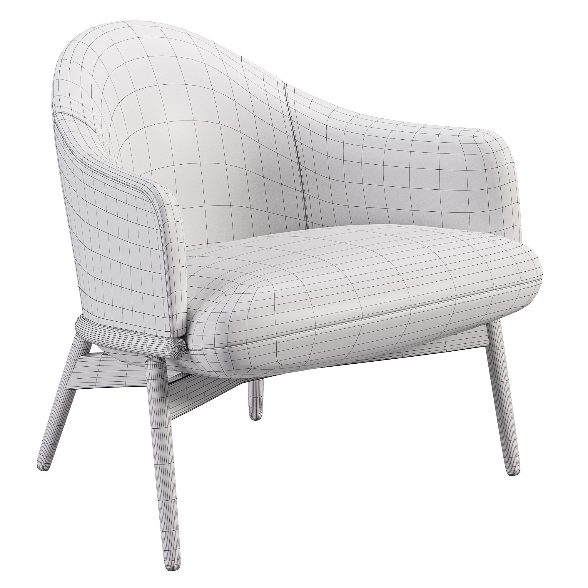 Reframe lounge chair 3D model | CGTrader