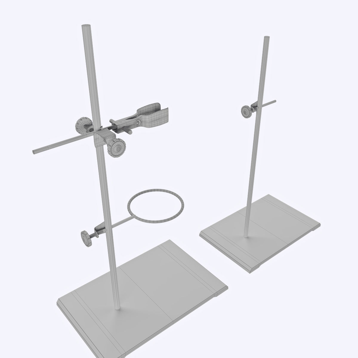 Retort Stands Support Clamp Flask Lab Stand Set Lab Bracket 3D model ...