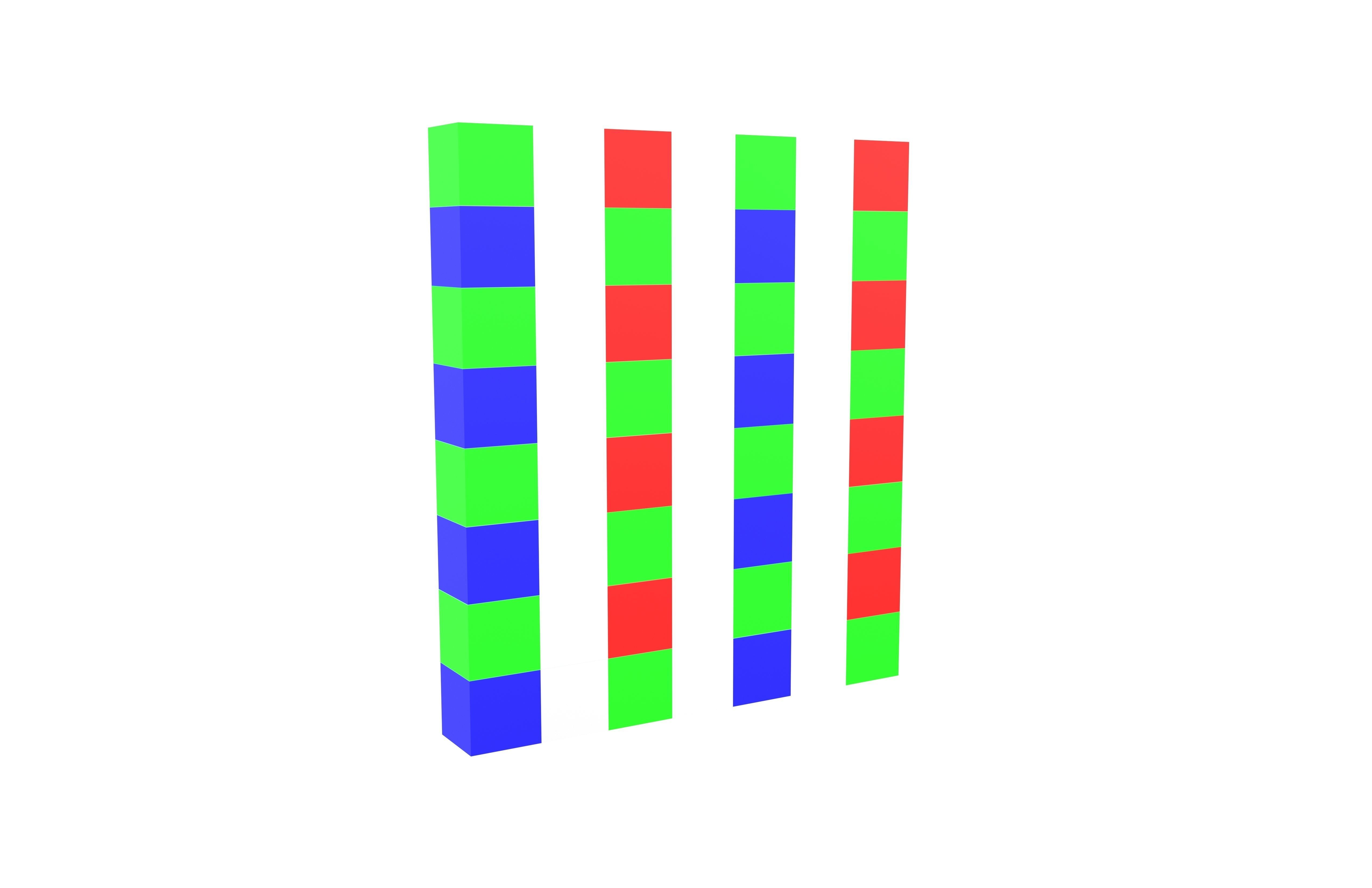 3D model RGBW Bayer Filter Array v4 001 VR / AR / low-poly | CGTrader