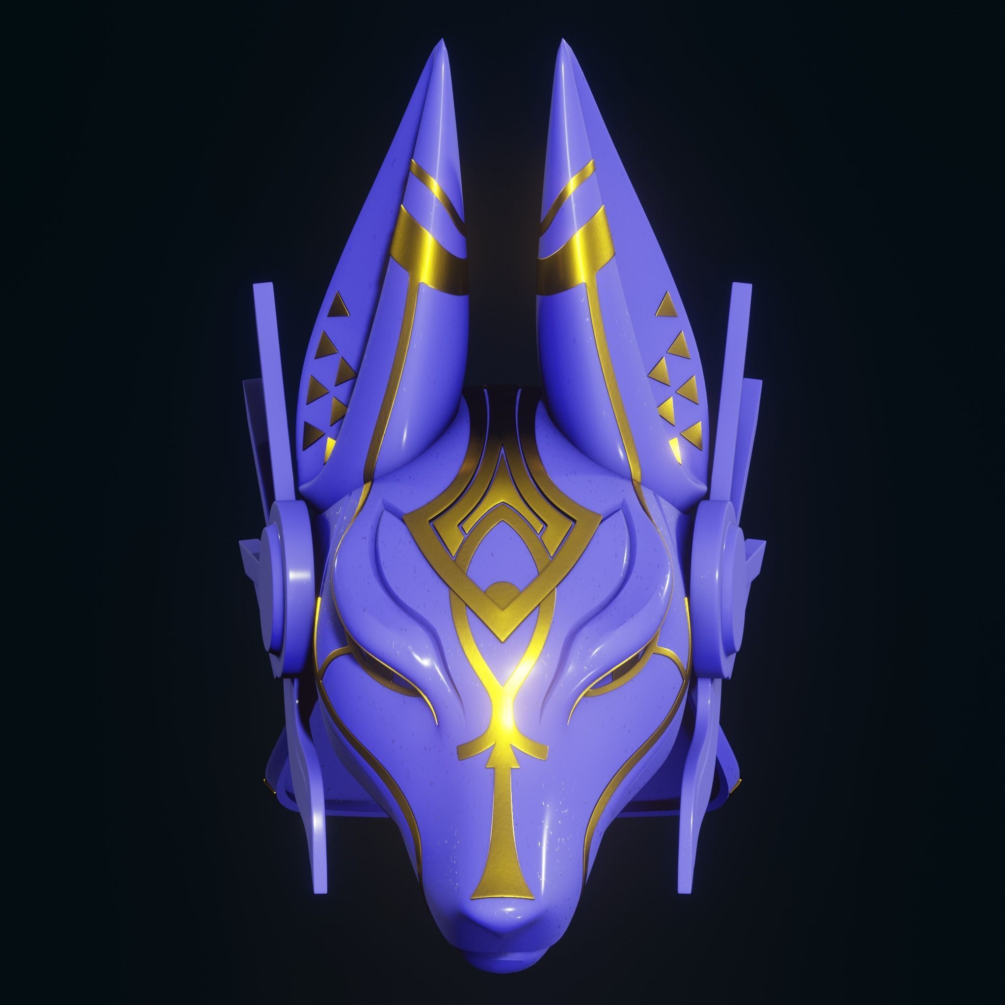 Cyno Ancient Mask 3D model 3D printable | CGTrader
