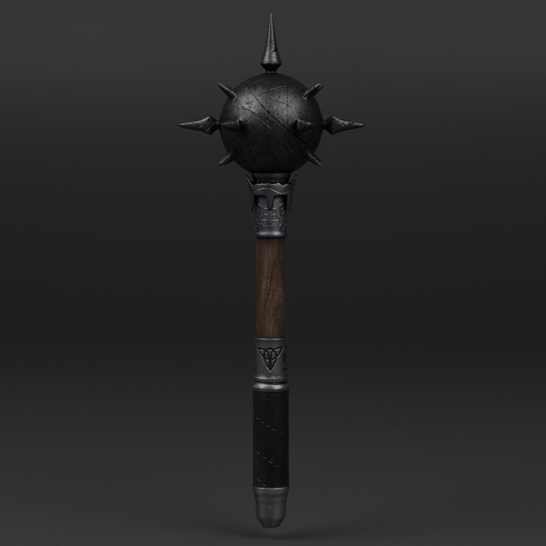 3D model Game ready Mace - medieval weapon VR / AR / low-poly | CGTrader