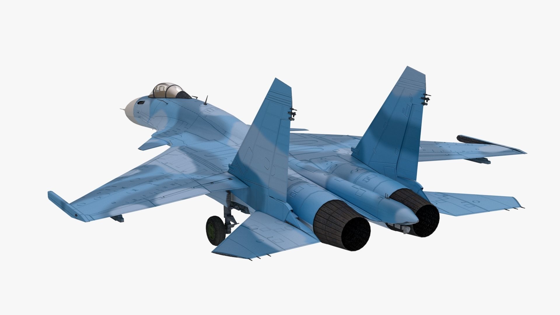 3D model 4K textures Su-33 Flanker VR / AR / low-poly | CGTrader