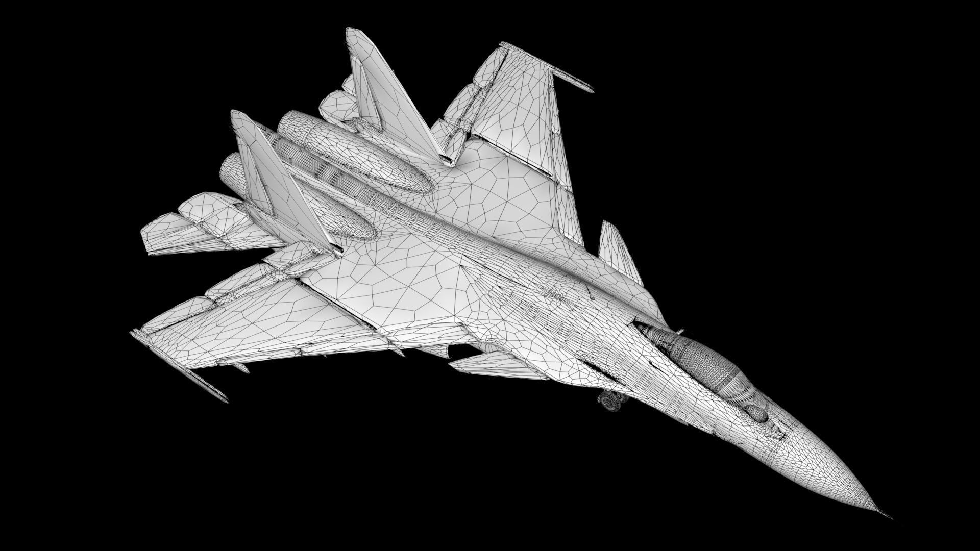 3D model 4K textures Su-33 Flanker VR / AR / low-poly | CGTrader