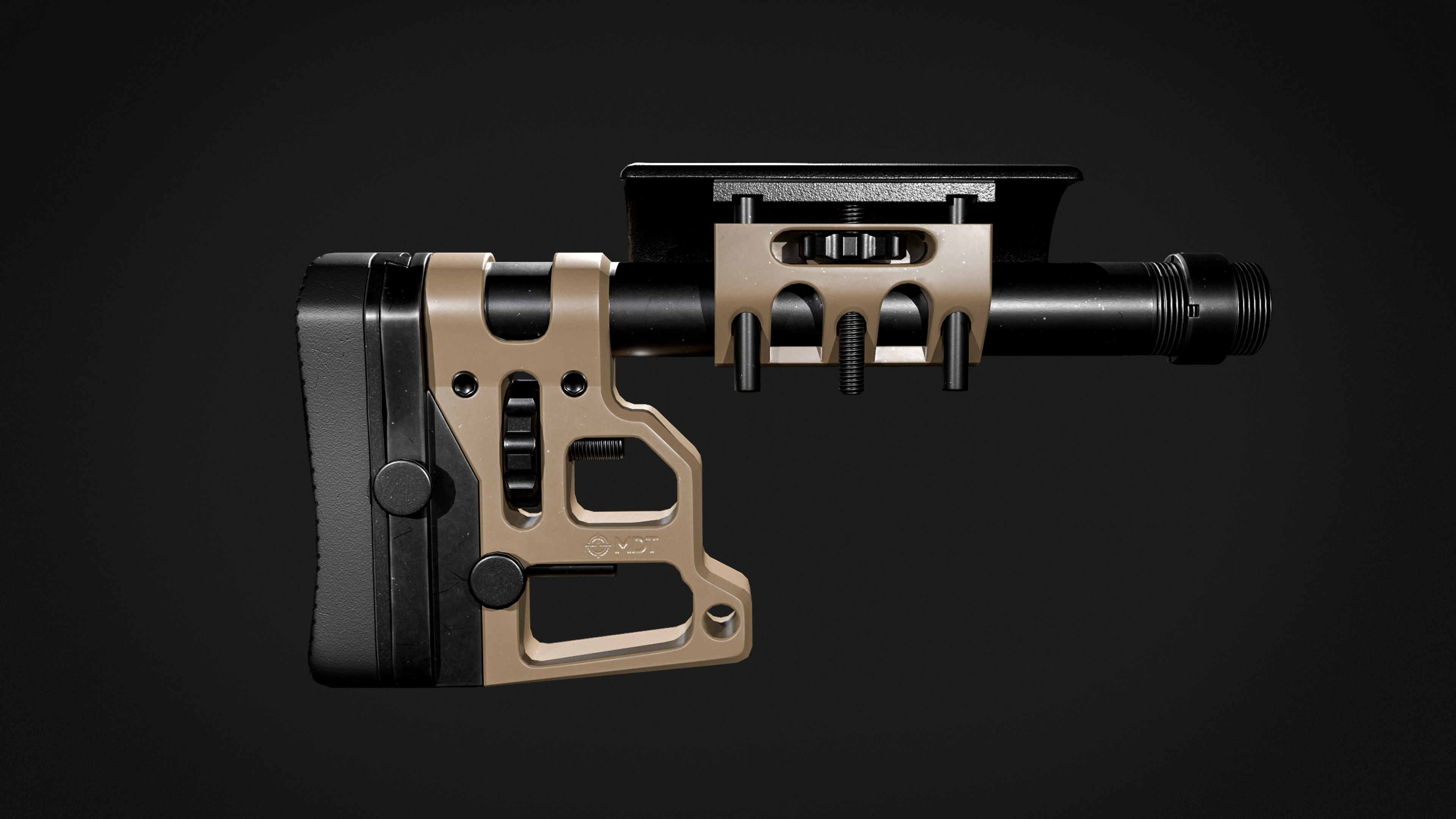 MDT SCS - Skeleton Carbine Stock 3D model | CGTrader