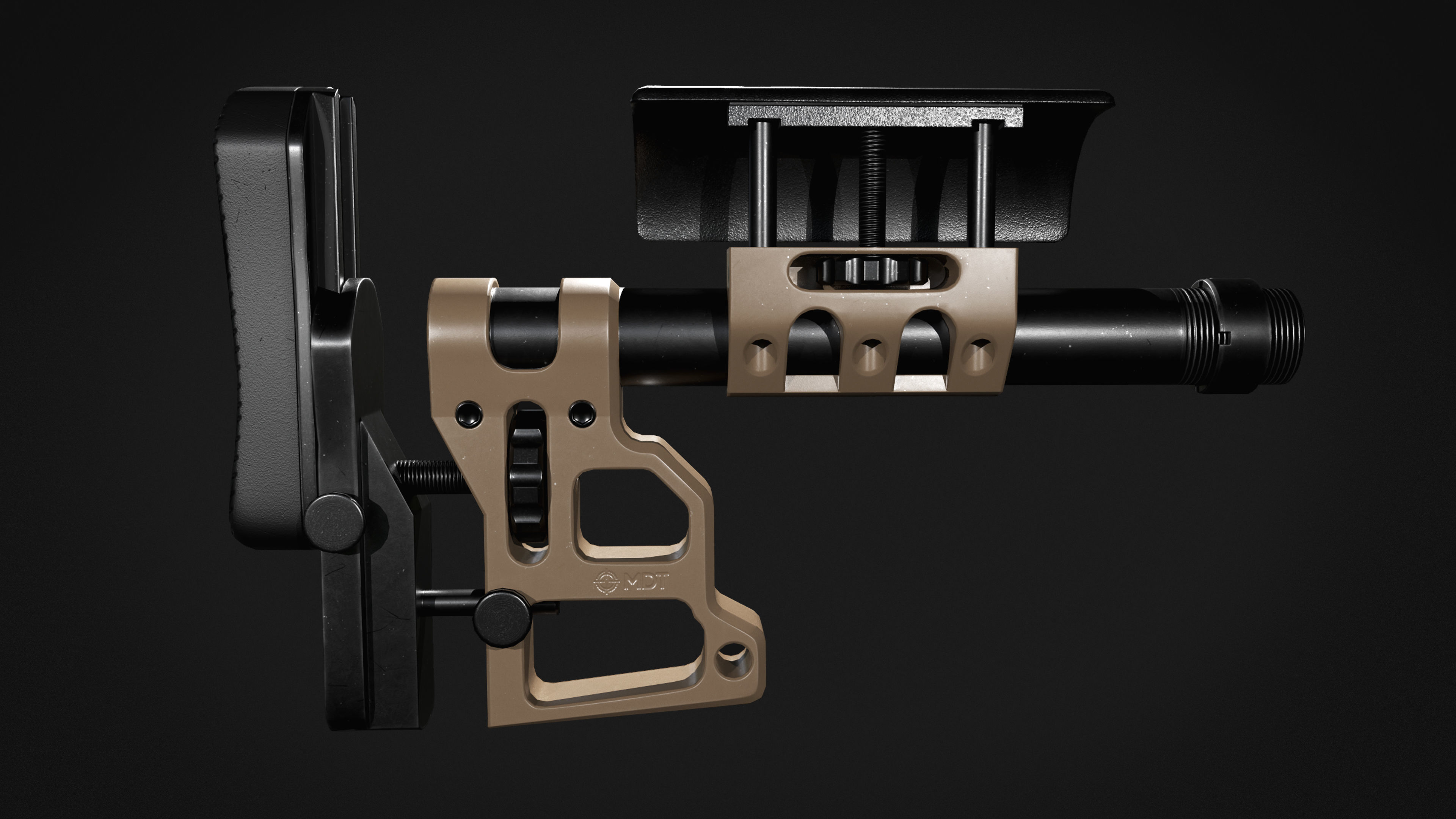 MDT SCS - Skeleton Carbine Stock 3D model | CGTrader