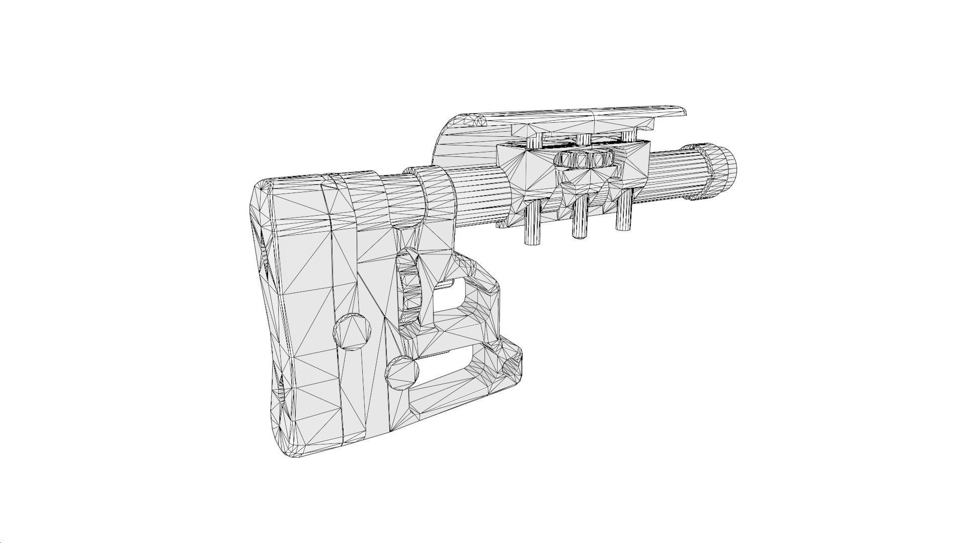 MDT SCS - Skeleton Carbine Stock 3D model | CGTrader