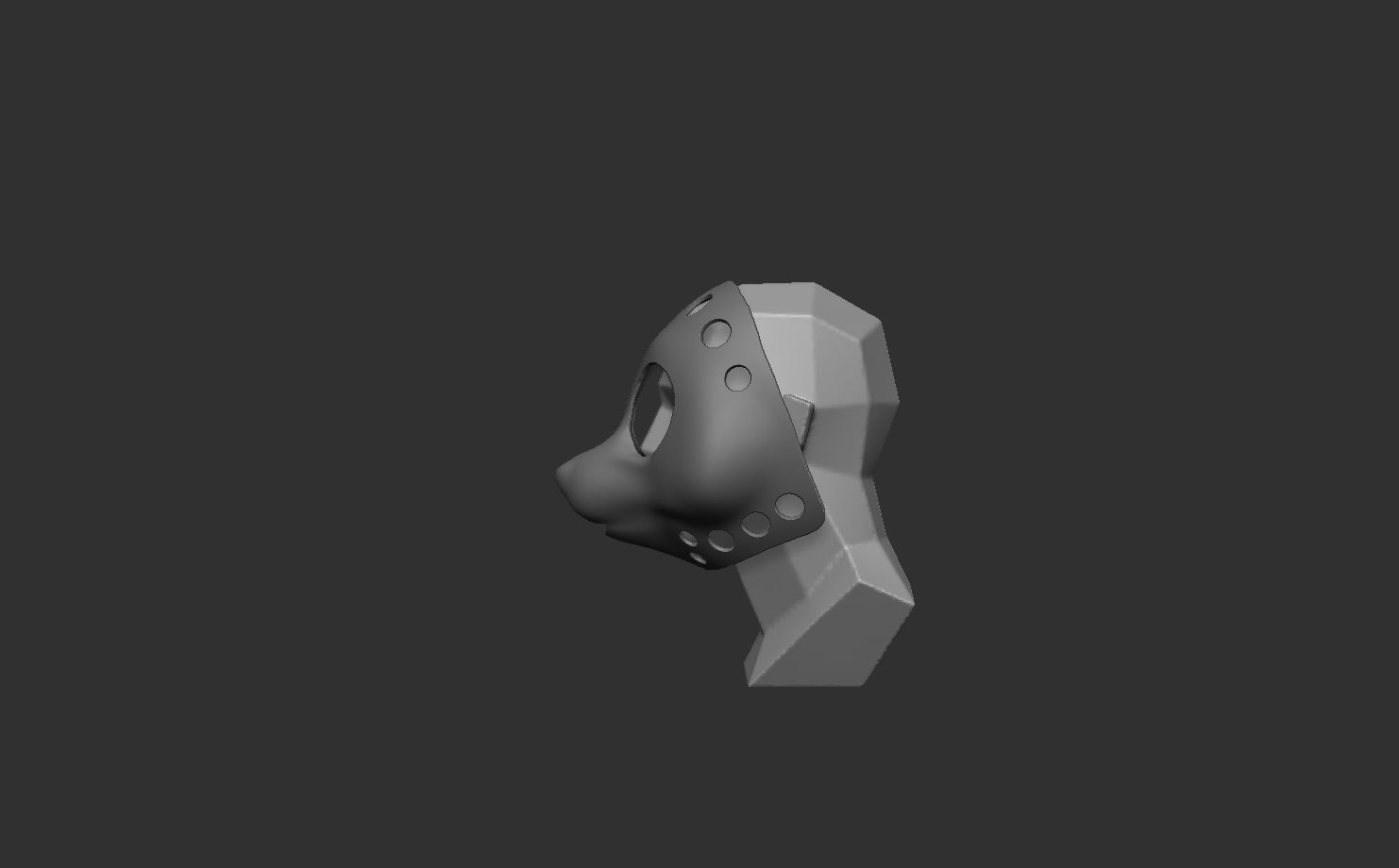 Fursuit Head Base Kemono 3D model 3D printable | CGTrader