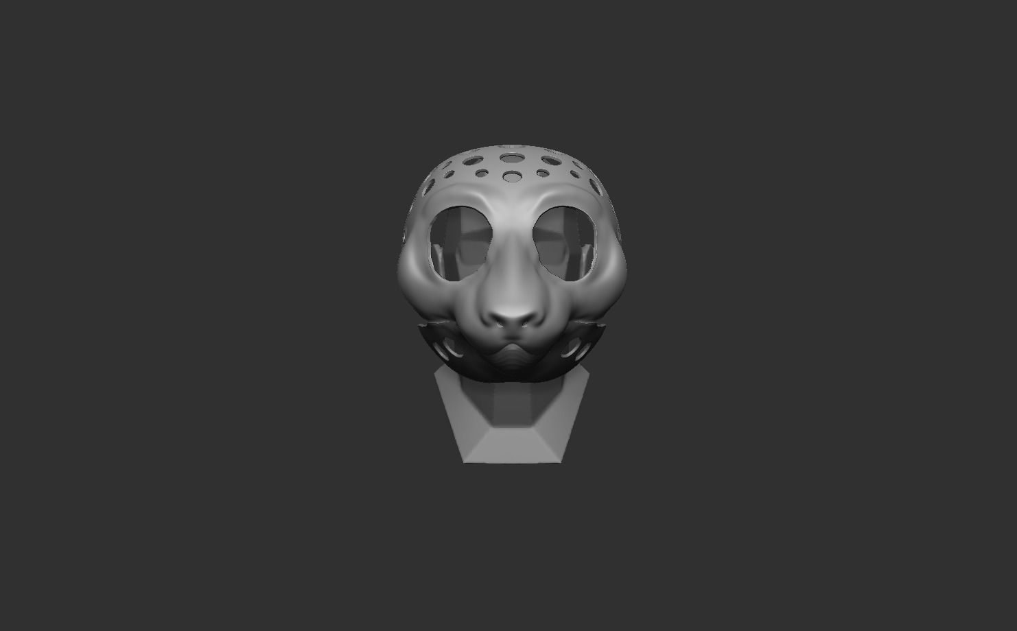 Fursuit Head Base Tiger Lion or Big Cat 3D model 3D printable | CGTrader