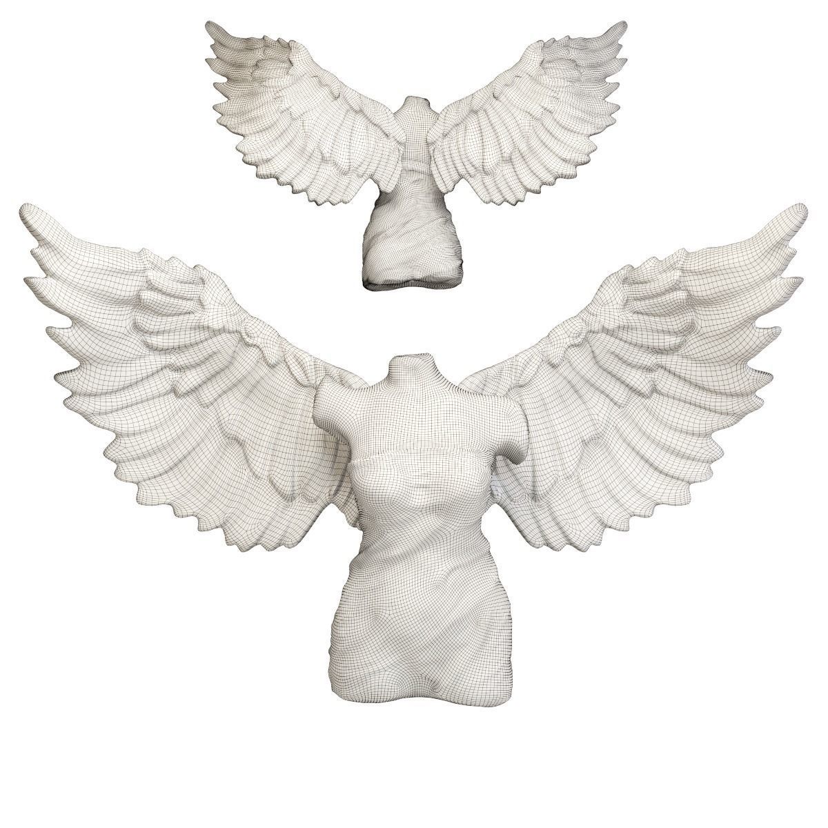 Wall Object Gela Angel 3D model | CGTrader