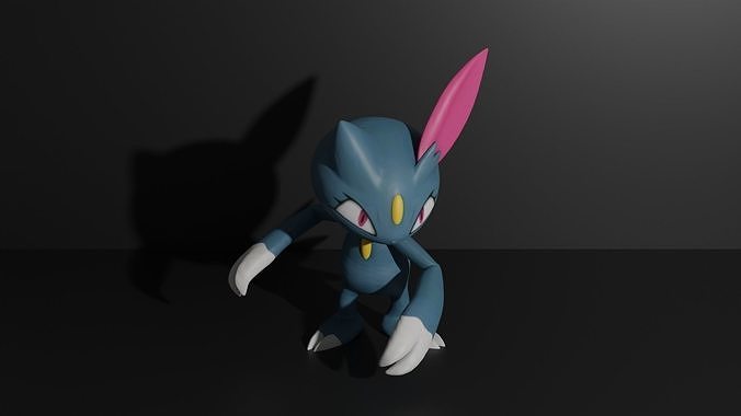 Sneasel pokemon 3D print model 3D model 3D printable | CGTrader