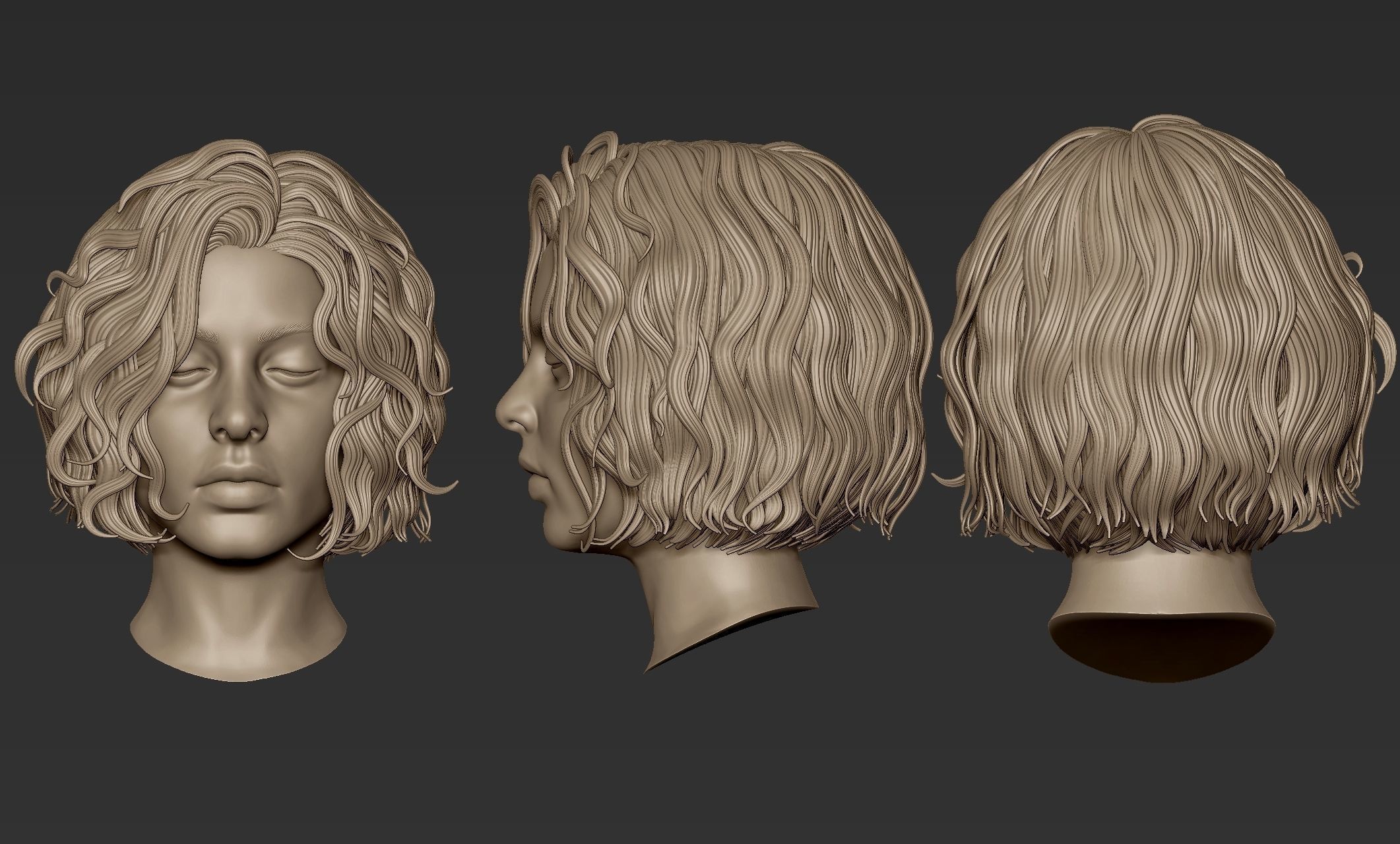 Hair 58 3D model | CGTrader