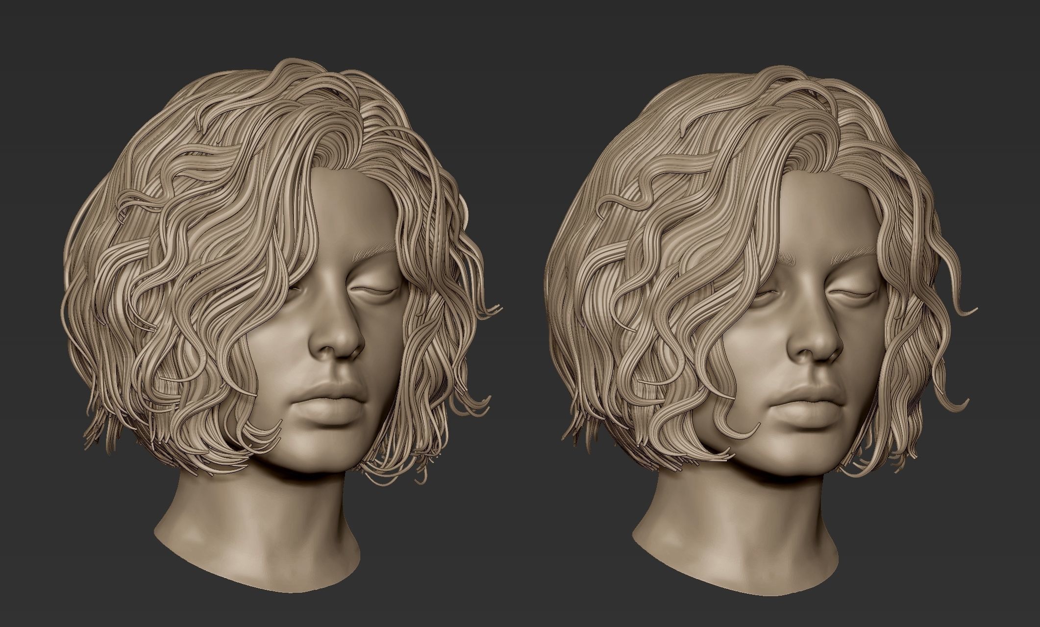 Hair 58 3D model | CGTrader