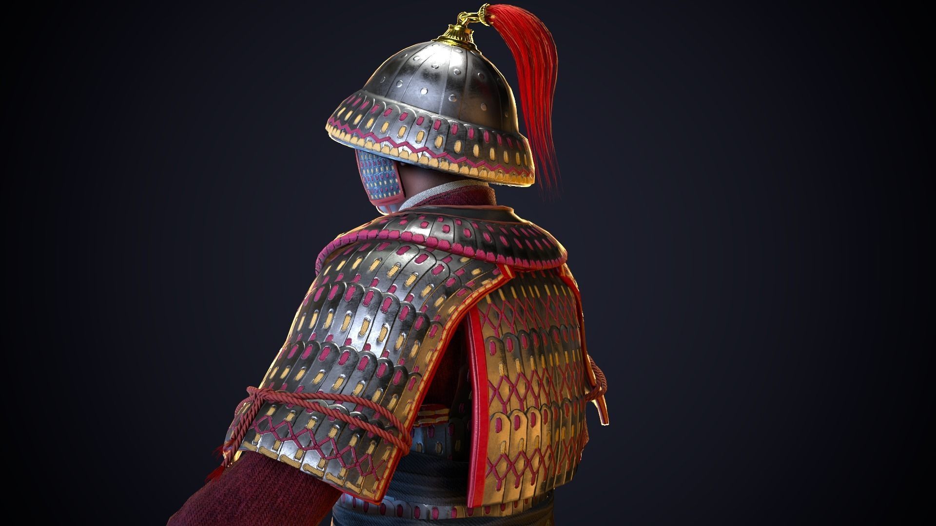 3D model Chinese heavy warrior VR / AR / low-poly | CGTrader