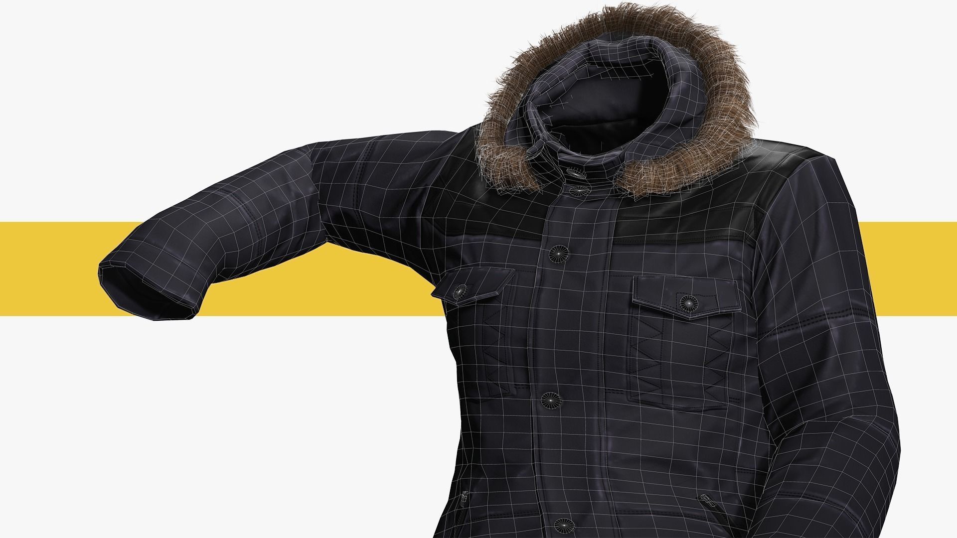 3D model Coat Realistic 3D Rigged VR / AR / low-poly | CGTrader