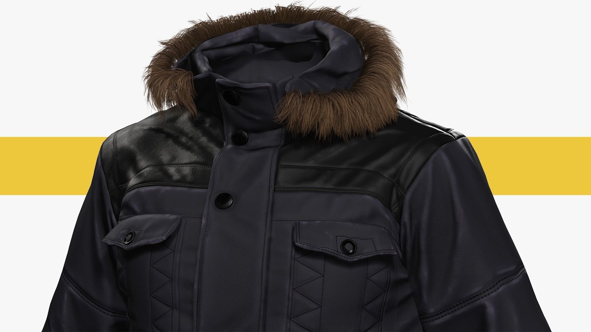 3D model Coat Realistic 3D Rigged VR / AR / low-poly | CGTrader