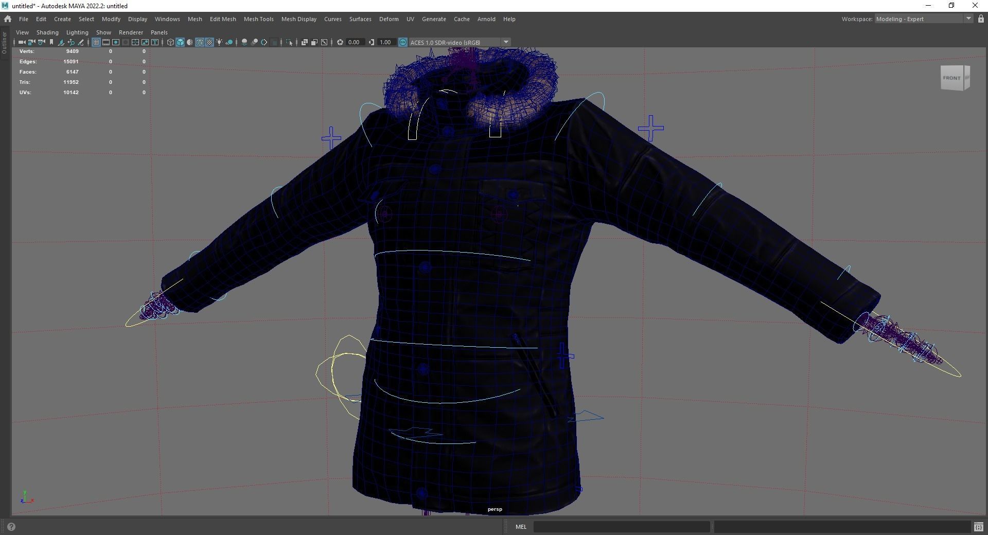 3D model Coat Realistic 3D Rigged VR / AR / low-poly | CGTrader