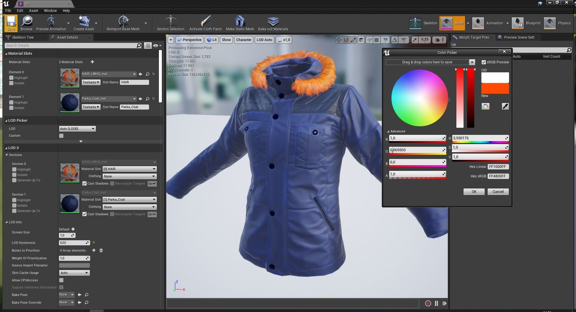 3D model Coat Realistic 3D Rigged VR / AR / low-poly | CGTrader