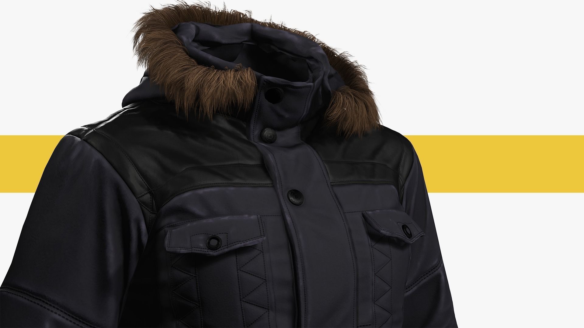 3D model Coat Realistic 3D Rigged VR / AR / low-poly | CGTrader